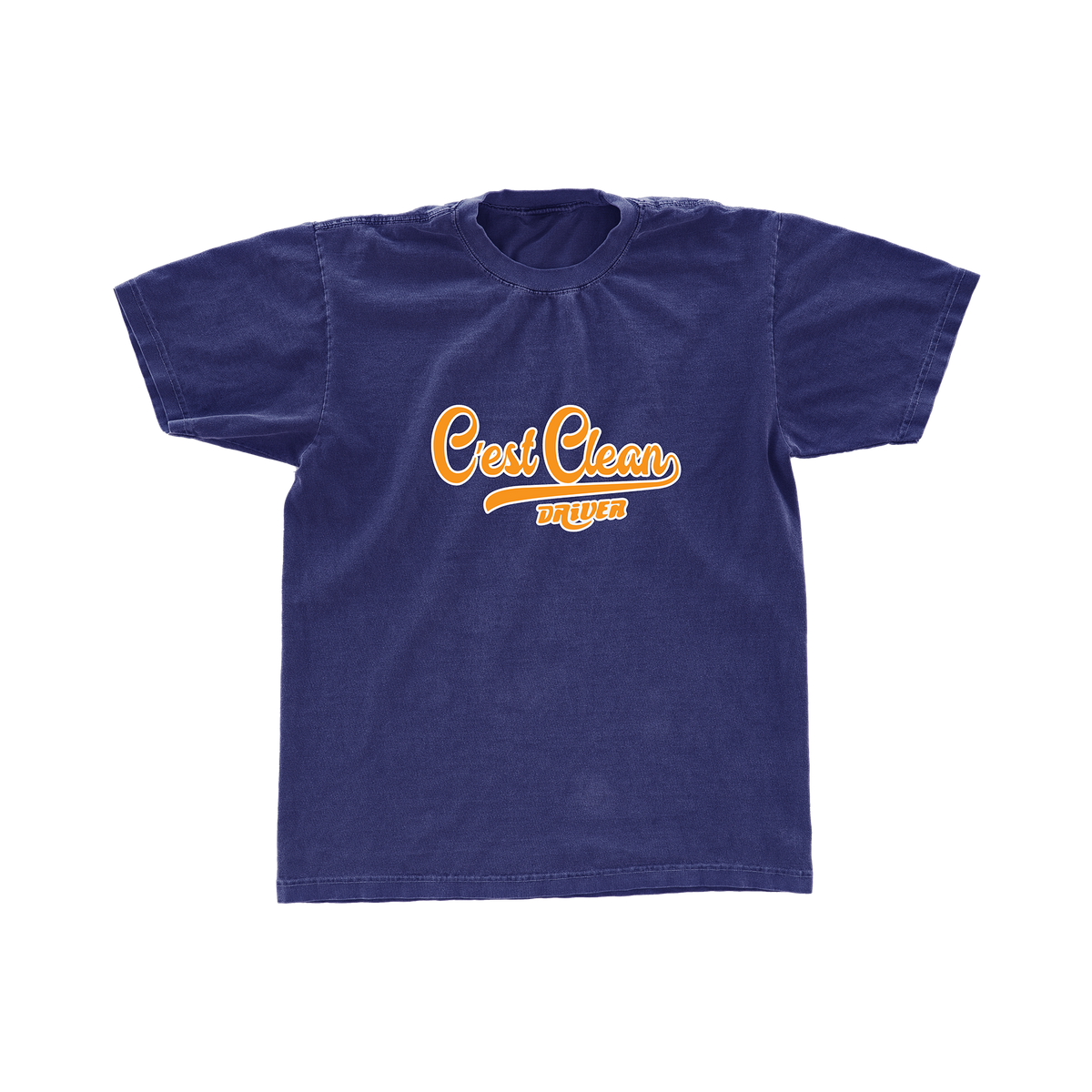 T-SHIRT "C'EST CLEAN" NAVY – Roule avec Driver